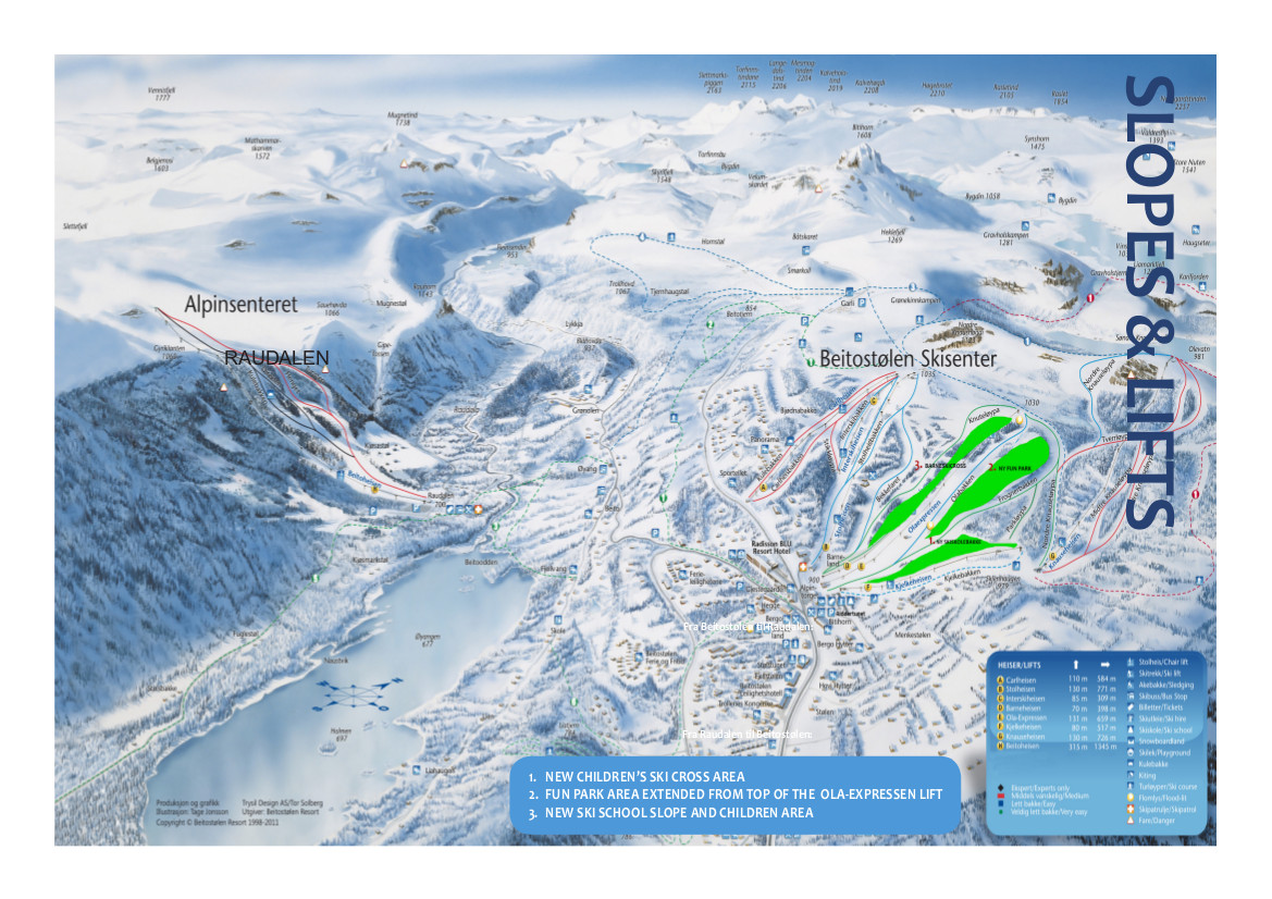 Alpin løjpekort - Norsk Hytte Udlejning